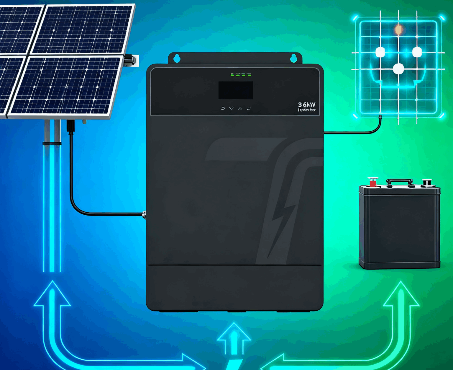 Grid-tie vs off-grid vs hybrid inverter differences
